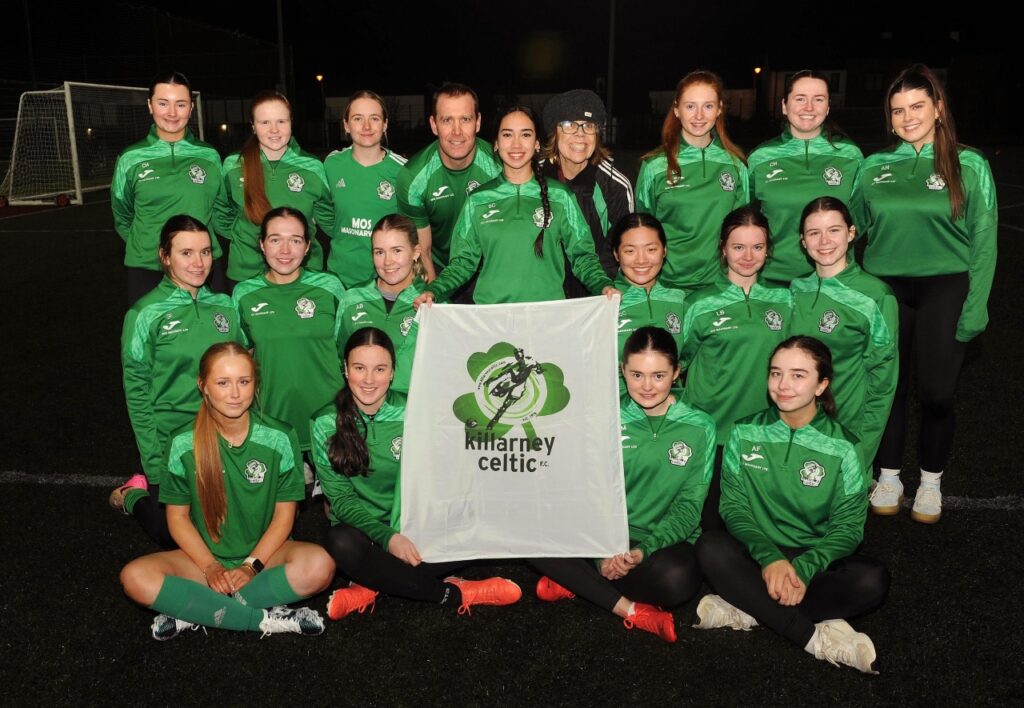 The Killarney Celtic ladies team at a farewell training session team ...